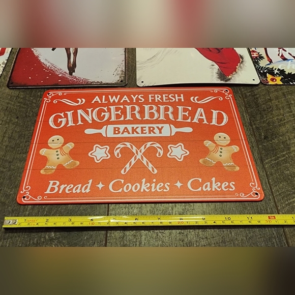 Wall Decor | Choose One Metal 8x12 Vintage Christmas Signssanta Rudolph ...